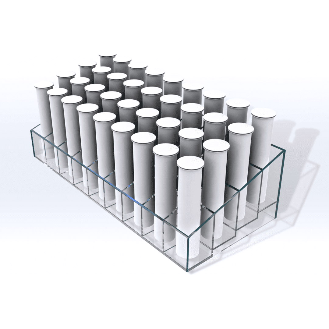 ACRYLIC PRE-ROLL DISPLAY (36-TUBE) – SeattleDesignLab