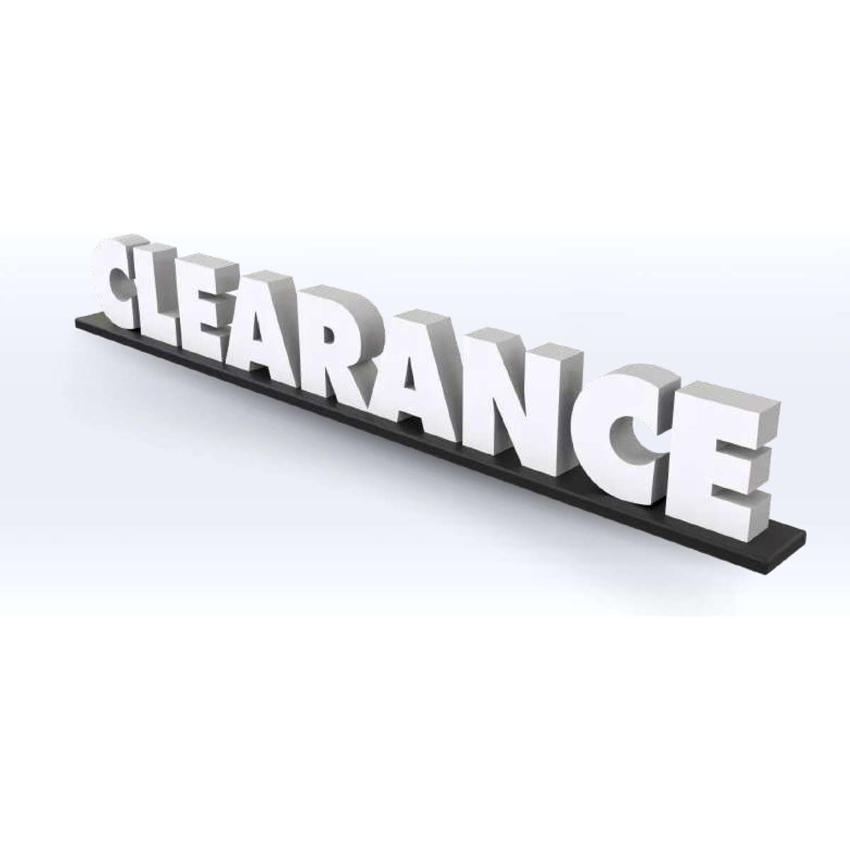 SIGNS | ACRYLIC CLEARANCE SIGN – SeattleDesignLab