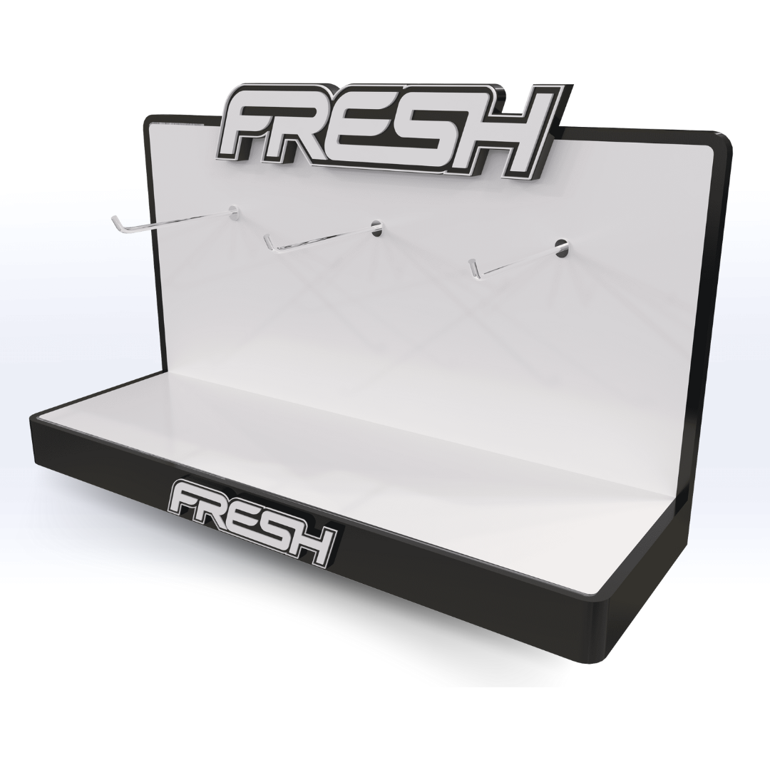 CUSTOM | ACRYLIC TRIPLE-HOOK DISPLAY – SeattleDesignLab