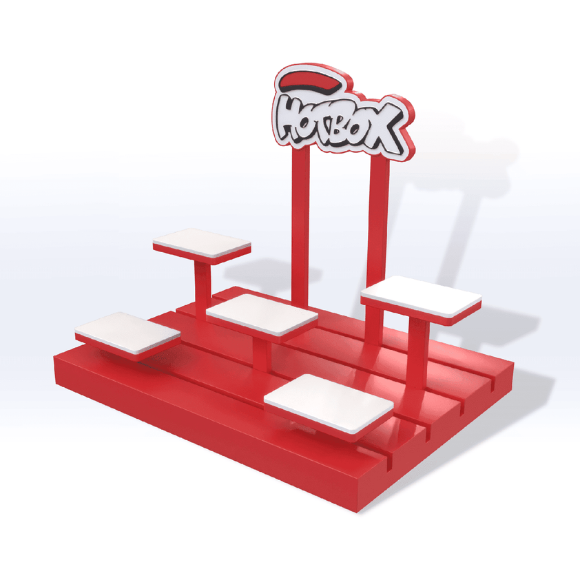 CUSTOM MULTI-LEVEL DISPENSARY DISPLAY – SeattleDesignLab