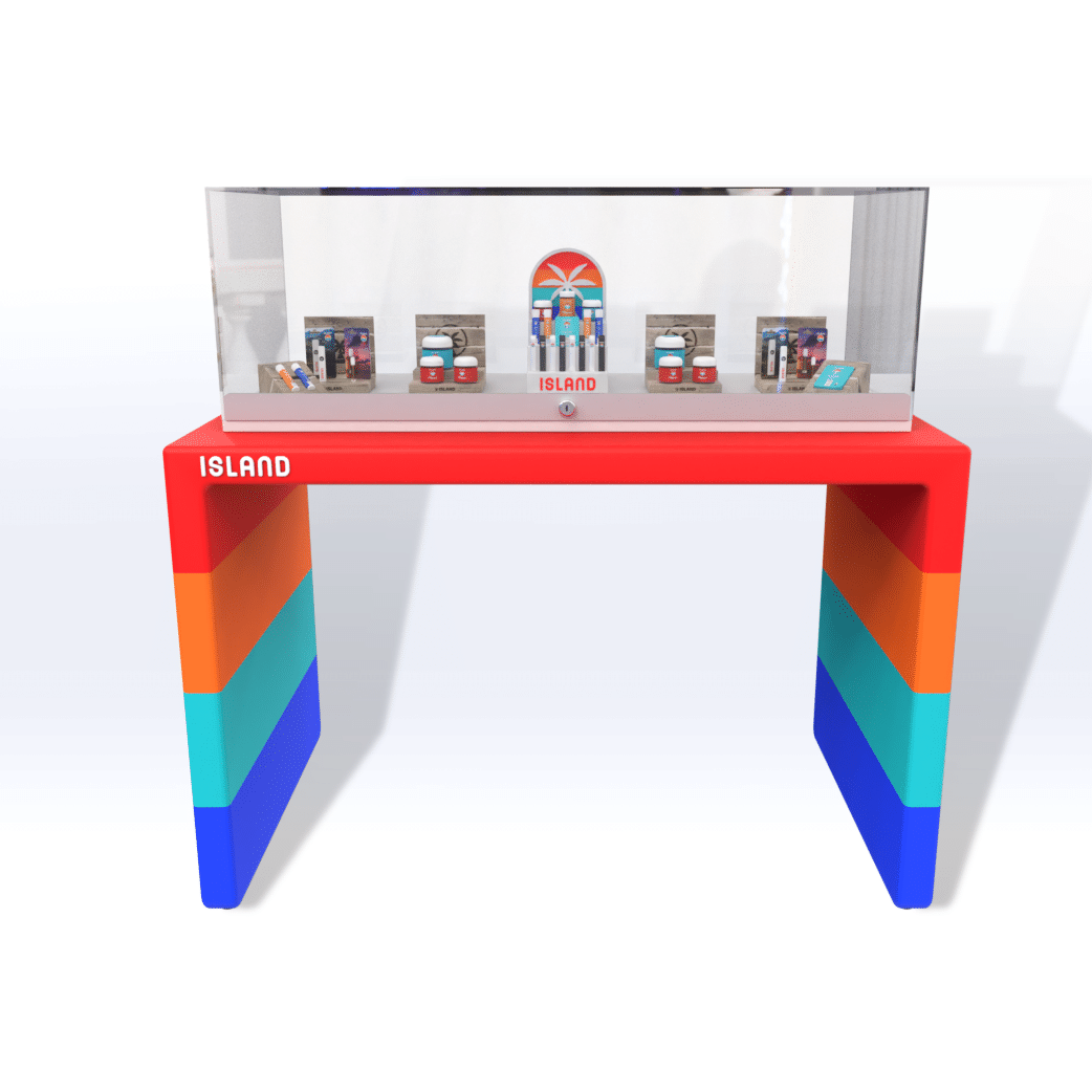 CUSTOM FREESTANDING SECURE RETAIL DISPLAY – SeattleDesignLab