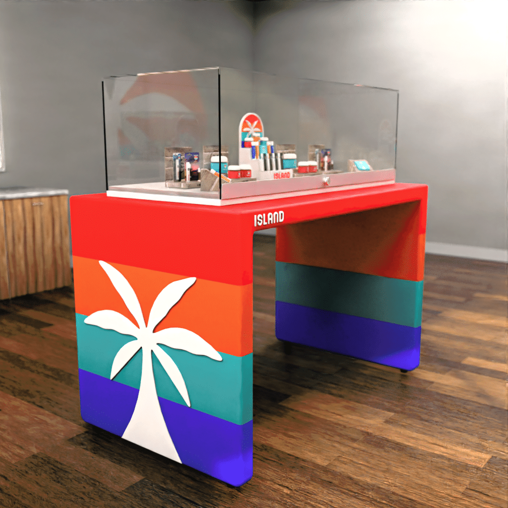 CUSTOM FREESTANDING SECURE RETAIL DISPLAY – SeattleDesignLab