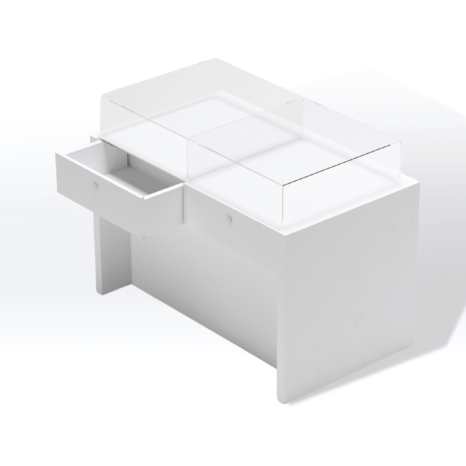 CUSTOM FREESTANDING SECURE RETAIL DISPLAY – SeattleDesignLab