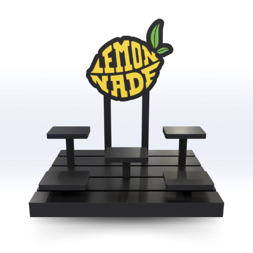 CUSTOM ACRYLIC MULTI-LEVEL DISPLAY – SeattleDesignLab