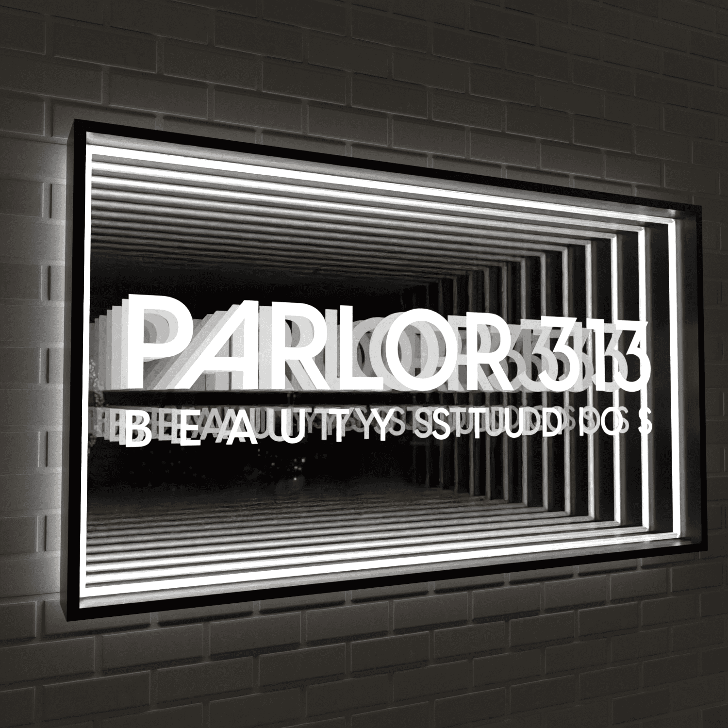 CUSTOM LED 3D INFITITY MIRROR SIGN – SeattleDesignLab