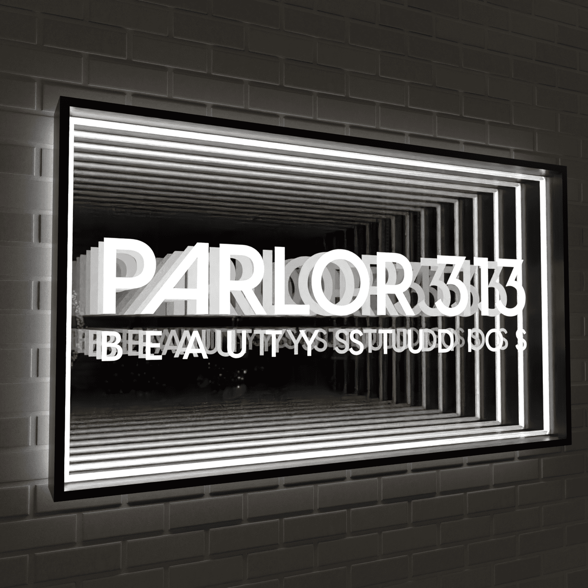 CUSTOM LED INFITITY MIRROR SIGN – SeattleDesignLab