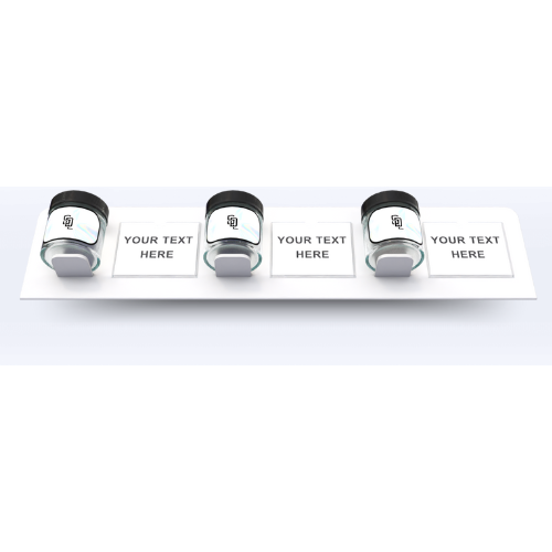 ACRYLIC TRIPLE-PROP SHOWCASE – SeattleDesignLab