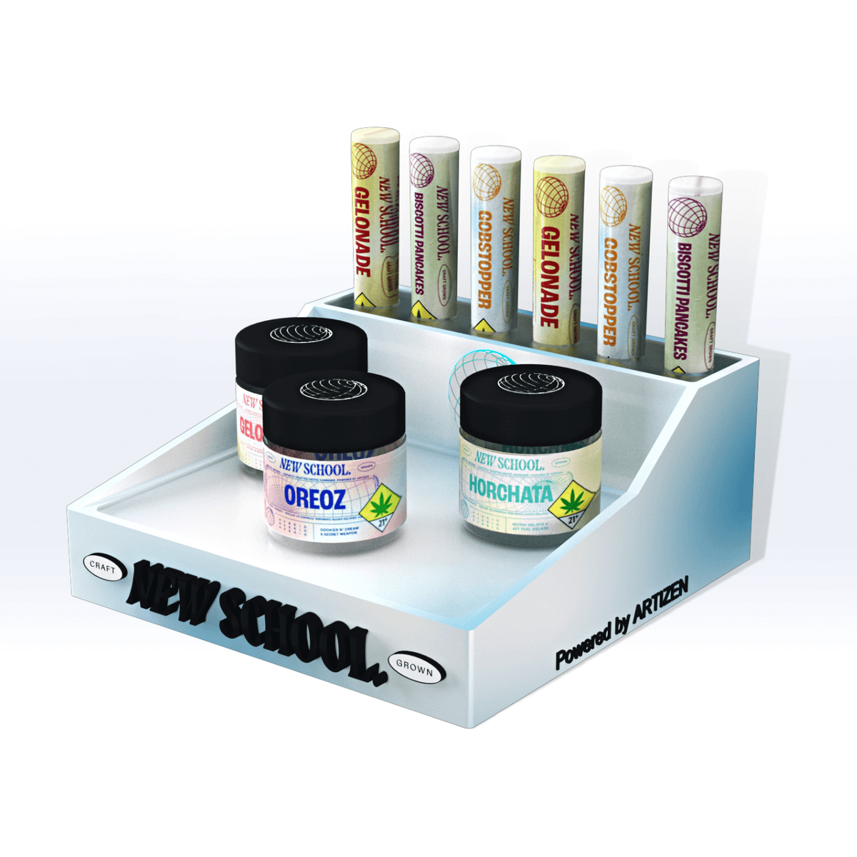 Hybrid 6-Tube Acrylic Pedestal Display – SeattleDesignLab